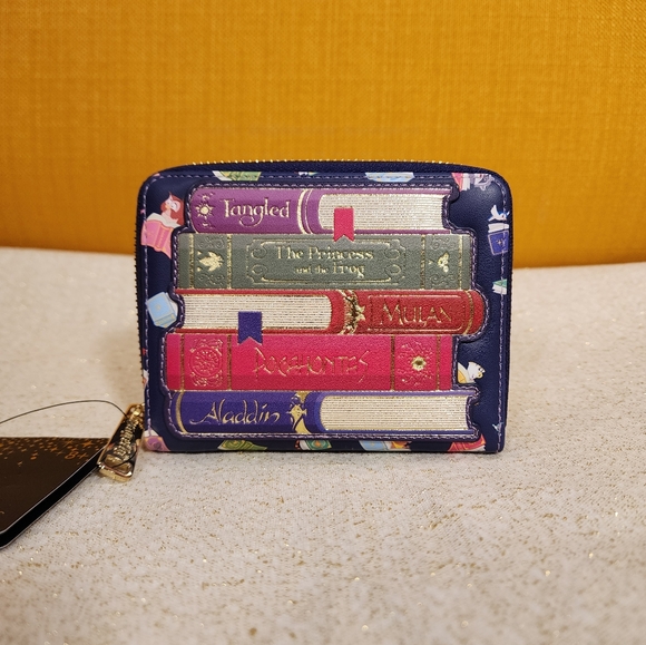 Loungefly | Bags | Loungefly Disney Princess Story Books Zip Around ...